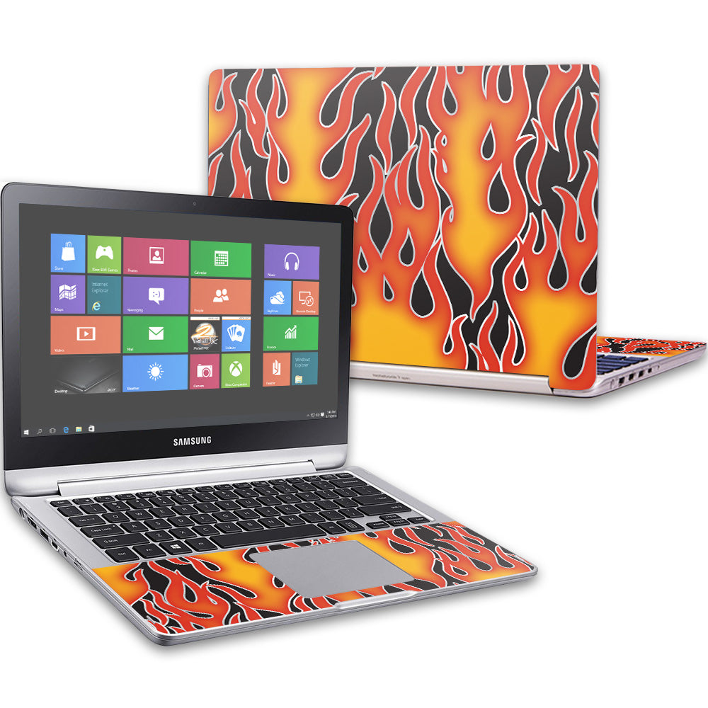 Hot Flames Skin For Notebook 7 Spin 13.3" (2016) — MightySkins