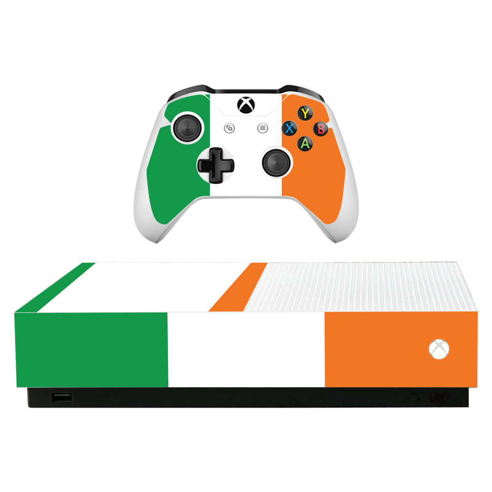 Irish Flag Skin For Microsoft Xbox One S All-Digital Edition — MightySkins