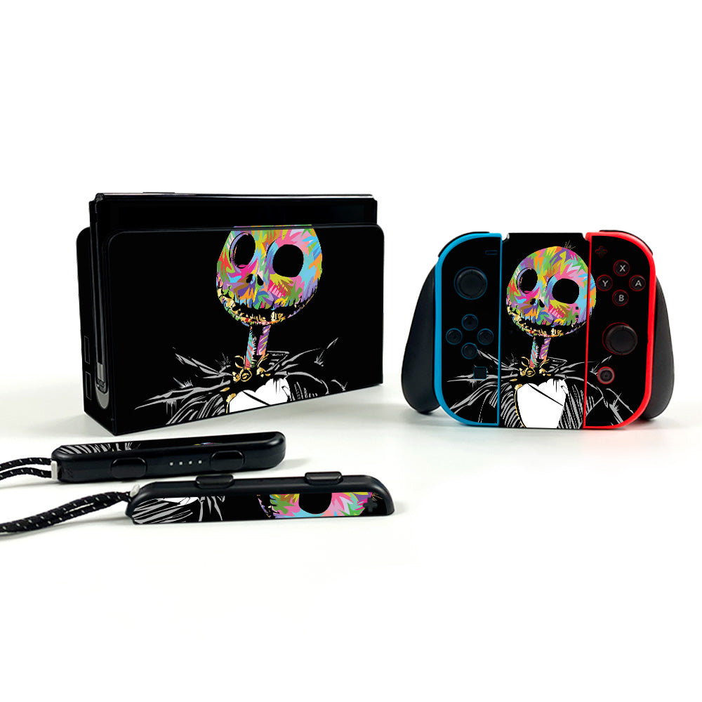 Jack Skeleton Skin For Nintendo Switch OLED MightySkins