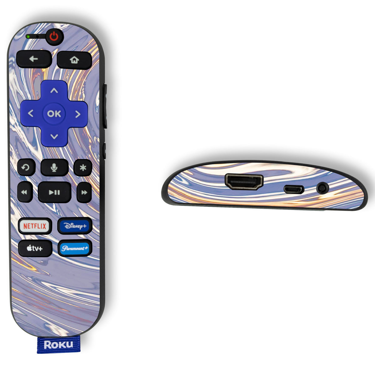 Liquid Silver Skin For Roku Express 4K+ Model 3941 (2022) — MightySkins