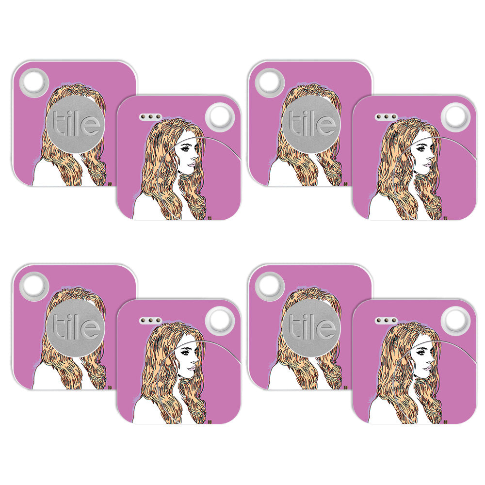 Lizzy Skin For Tile Mate w/ Replaceable Battery 2018 4 Pack — MightySkins