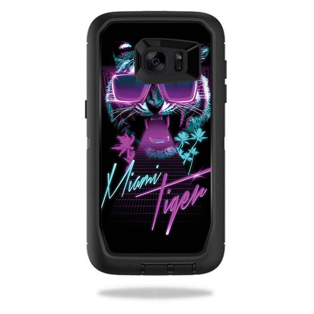 Miami Tiger Skin For OtterBox Defender Galaxy S7 Edge Case — MightySkins