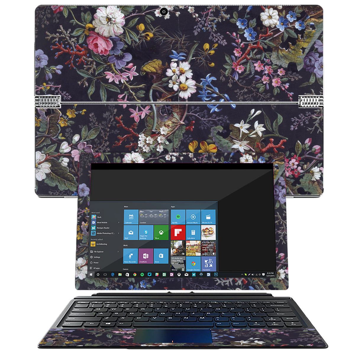 Midnight Blossom Skin For MIIX 510 12.2" — MightySkins