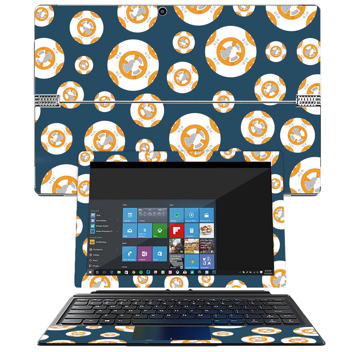 Mini Galaxy Bots Skin For MIIX 510 12.2" — MightySkins