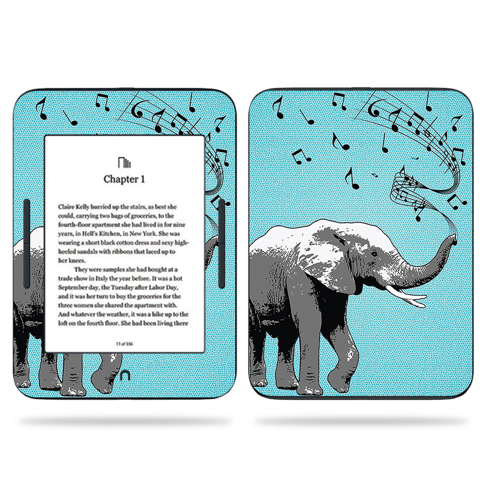 Musical Elephant Skin For Barnes & Noble NOOK GlowLight 3 (2017 ...