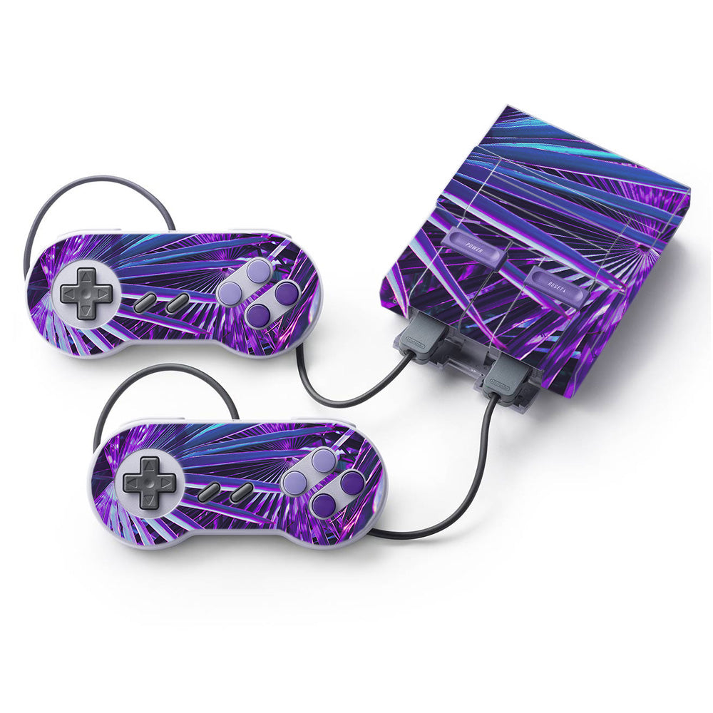 Neon Palms Skin For Nintendo Super NES Classic — MightySkins