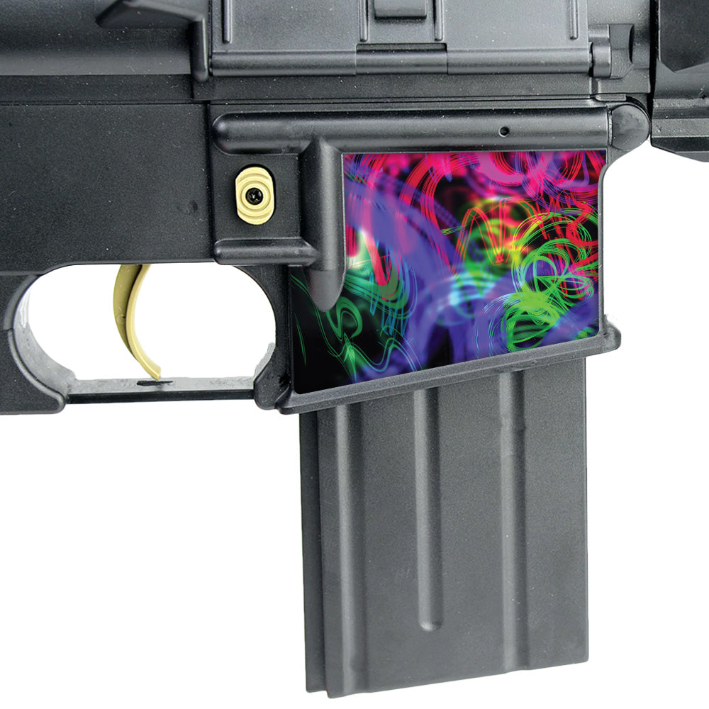 Neon Splatter Skin For GunWraps Magwell — MightySkins