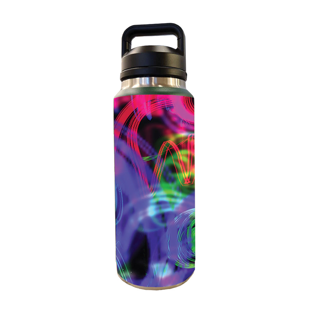 Neon Splatter Skin For Yeti Bottle 36 oz — MightySkins