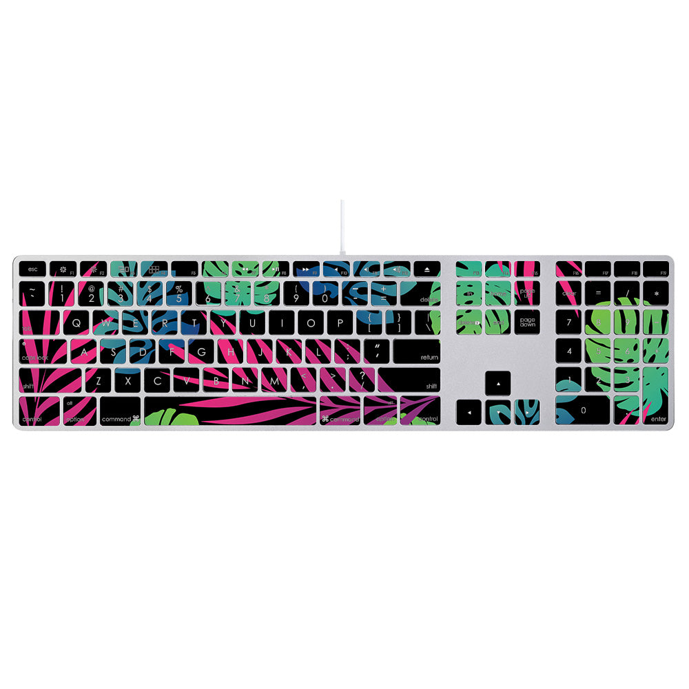 Neon Tropics Skin For Apple Keyboard with Keypad MB110LL/B — MightySkins