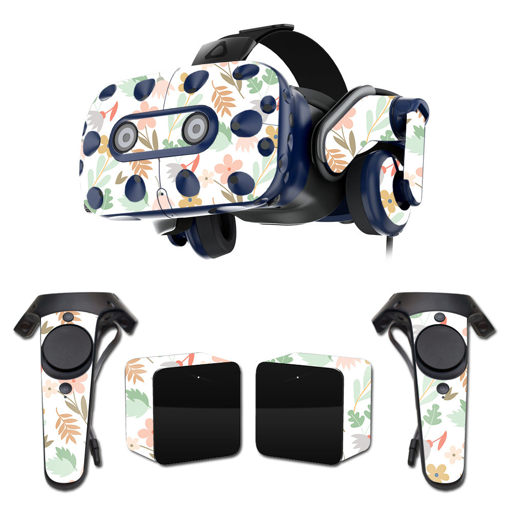 Neutral Flowers Skin For HTC VIVE Pro Full Coverage — MightySkins