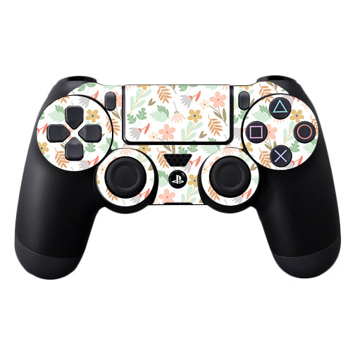 Neutral Flowers Skin For Sony PS4 Controller — MightySkins