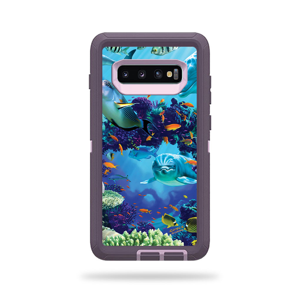 Ocean Friends Skin For Otterbox Defender Galaxy S10 — MightySkins