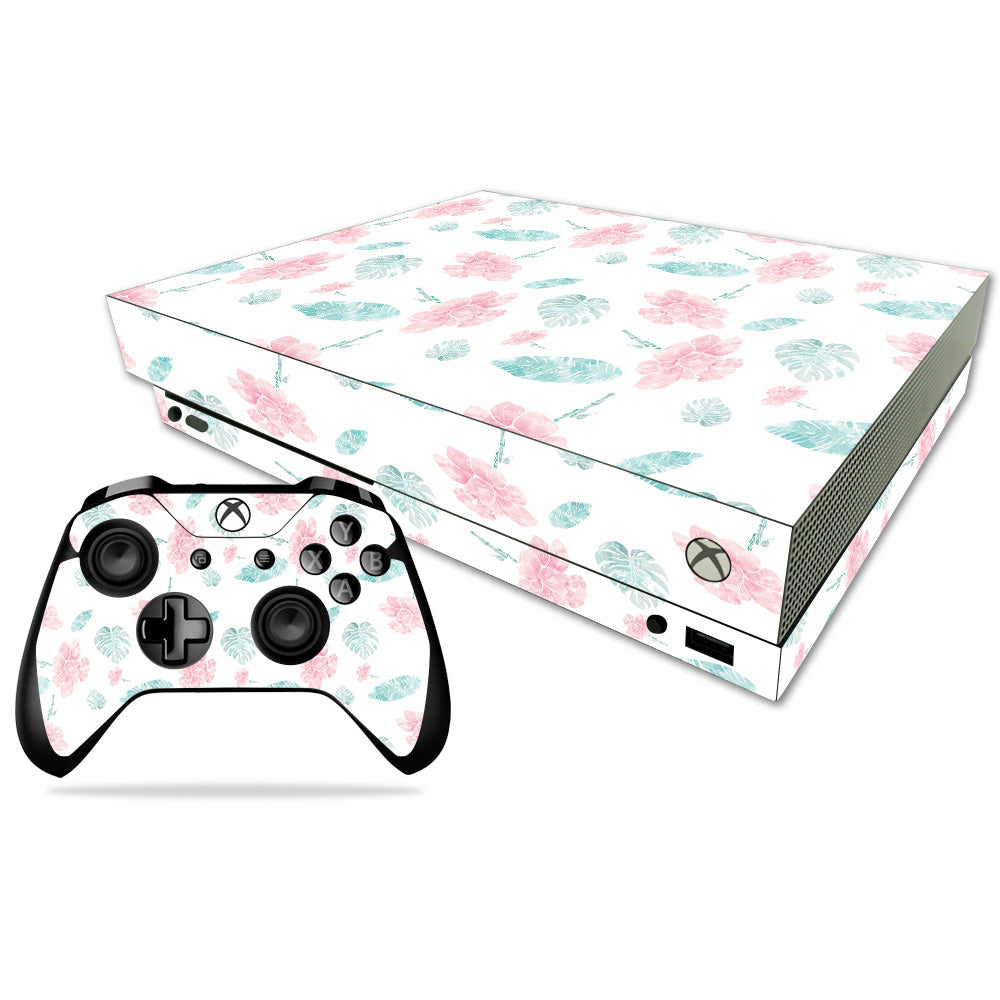 Paper Flowers Skin For Microsoft Xbox One X — MightySkins