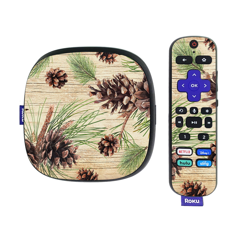 Pine Collage Skin For Roku Ultra HDR 4K Streaming Media Player (2020 ...