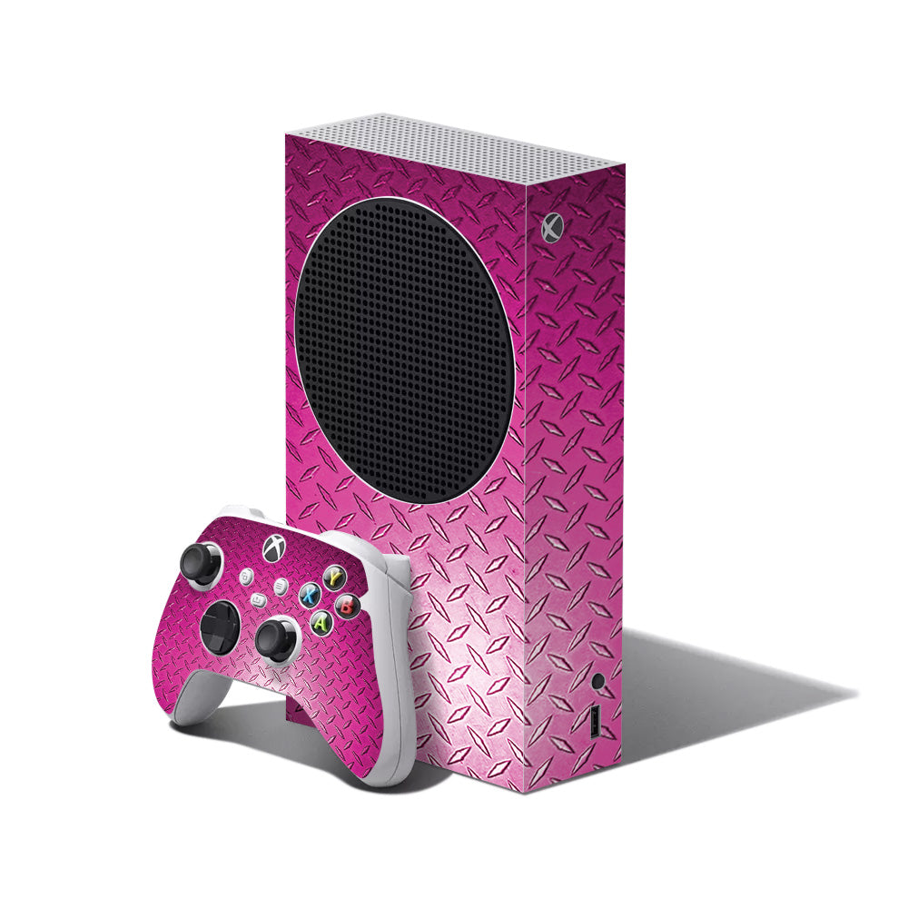 Pink Diamond Plate Skin For Microsoft XBOX Series S Bundle — MightySkins