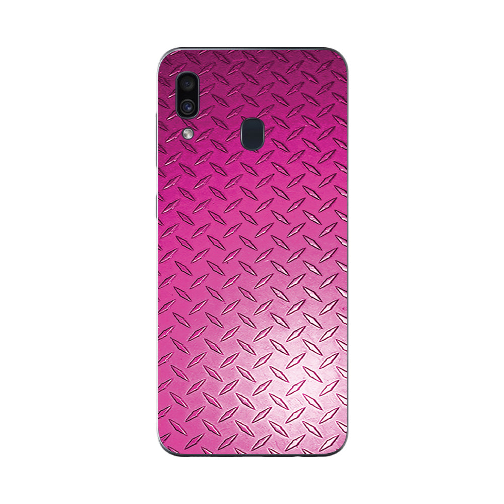 Pink Diamond Plate Skin For Samsung Galaxy A20 / A30 — MightySkins