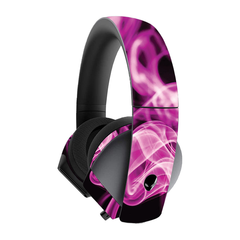 Pink Flames Skin For Alienware 7.1 Gaming Headset — MightySkins