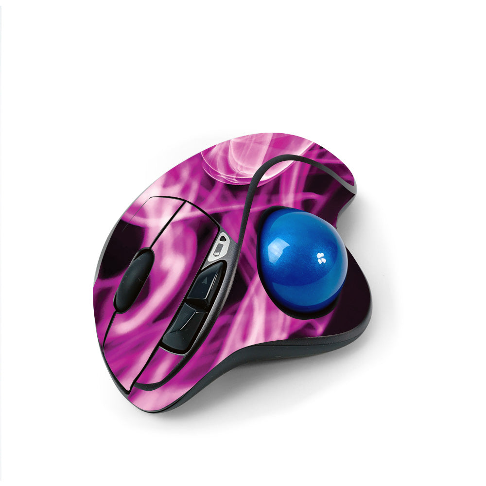 Pink Flames Skin For Logitech M570 Wireless Trackball Mouse — MightySkins