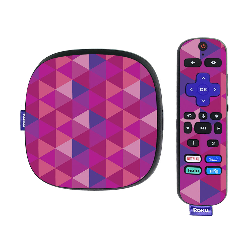 Pink Kaleidoscope Skin For Roku Ultra HDR 4K Streaming Media Player ...