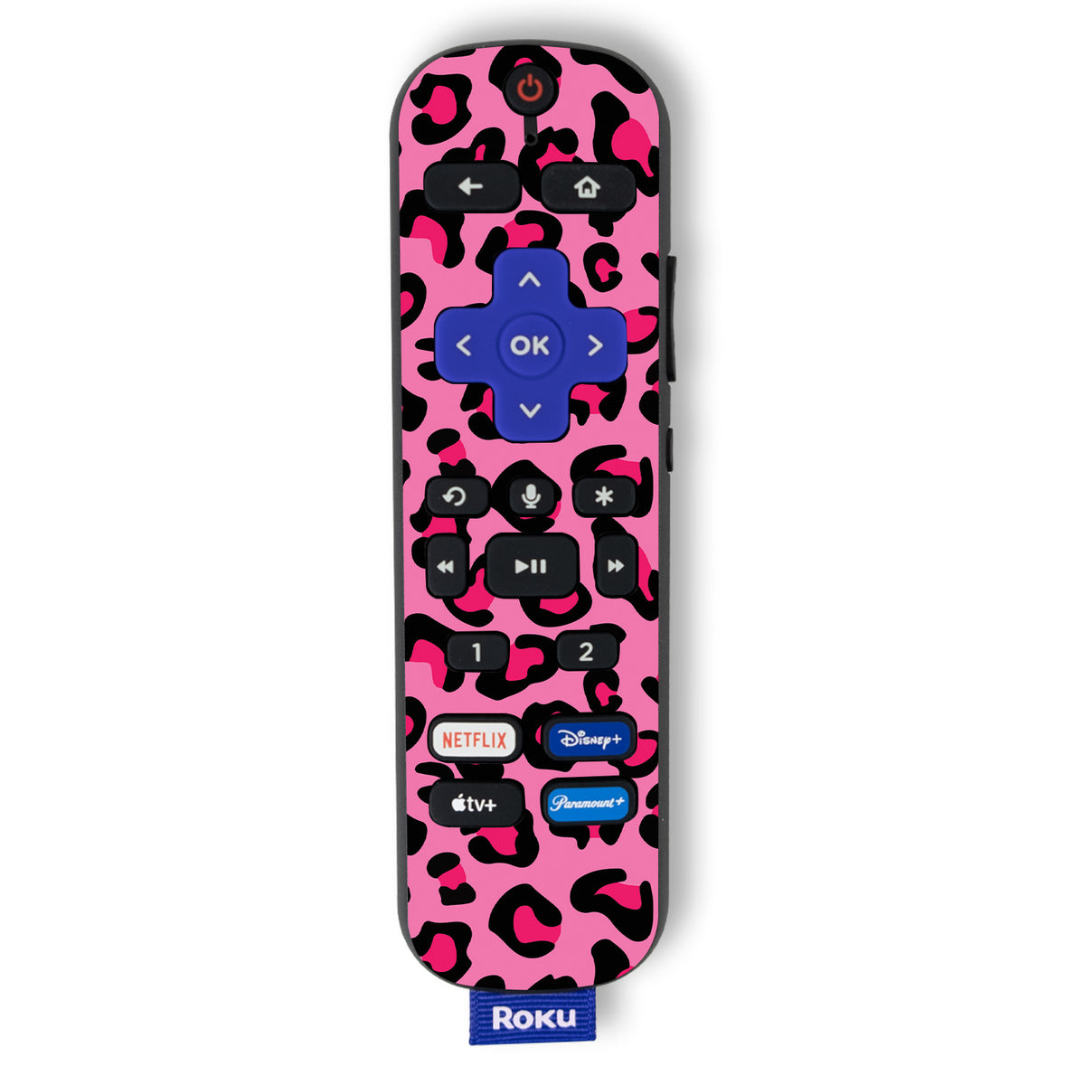 Pink Leopard Skin For Roku Voice Remote Pro — MightySkins