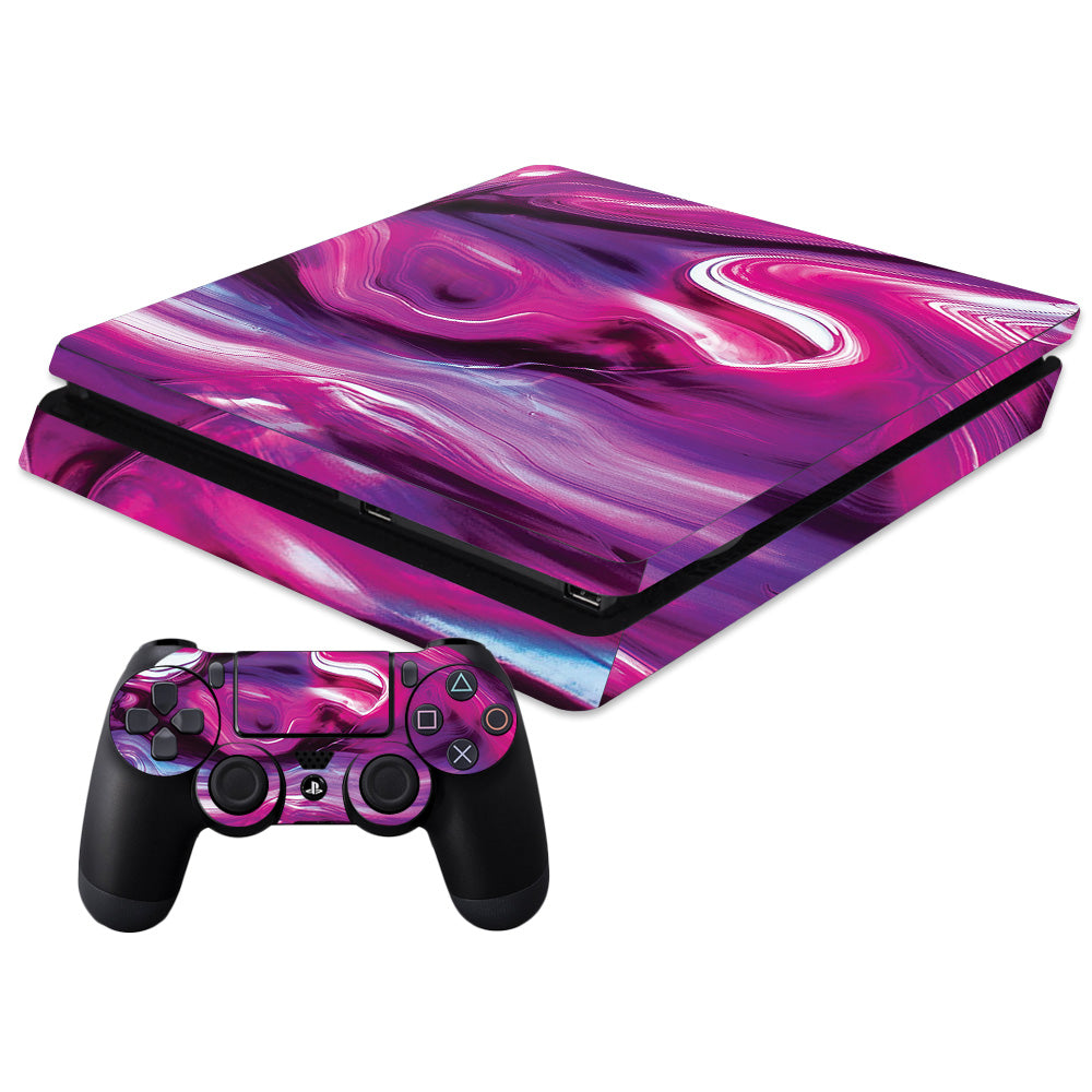 Pink Melt Skin For Sony PS4 Slim & Controller Combo — MightySkins