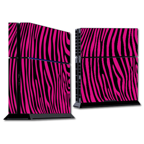 Pink Zebra Skin For Sony PS4 Console — MightySkins