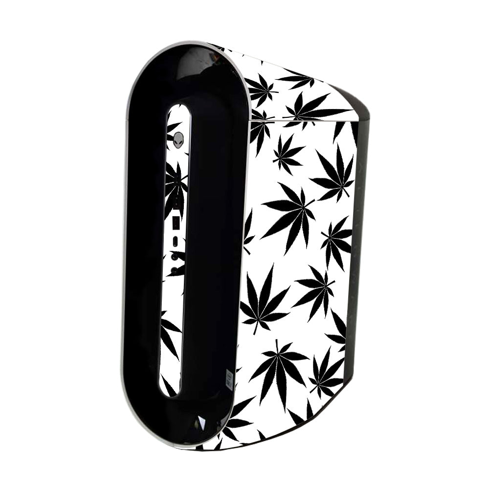 Pot Leaves Black Skin For Alienware Aurora R11 Gaming Desktop — MightySkins