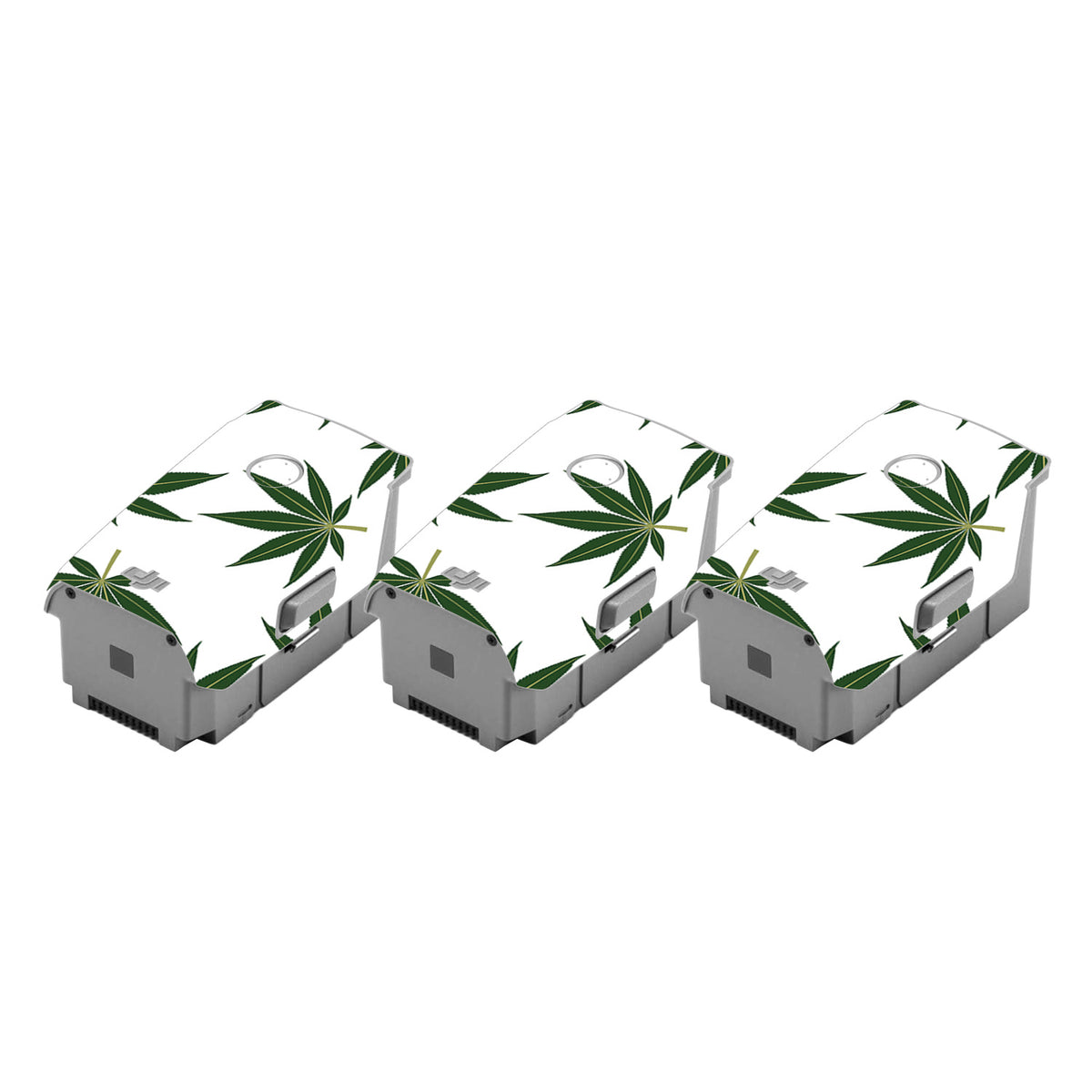 Pot Leaves Green Skin For DJI Air 2S 3-pack Battery — MightySkins
