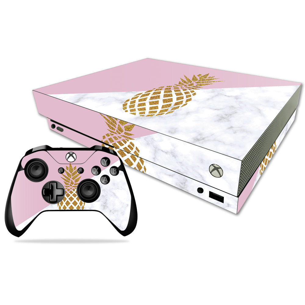 Pretty Pineapple Skin For Microsoft Xbox One X — MightySkins