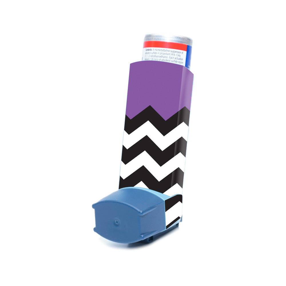 Purple Chevron Skin For Ventolin HFA Asthma Inhaler — MightySkins