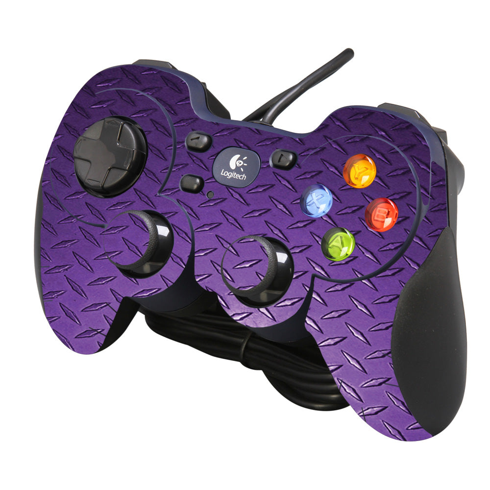 Purple Diamond Plate Skin For Logitech F310 Gamepad — MightySkins