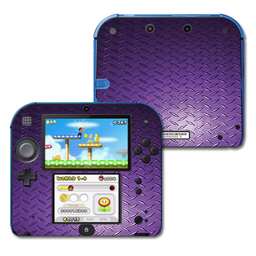 Purple Diamond Plate Skin For Nintendo 2DS — MightySkins