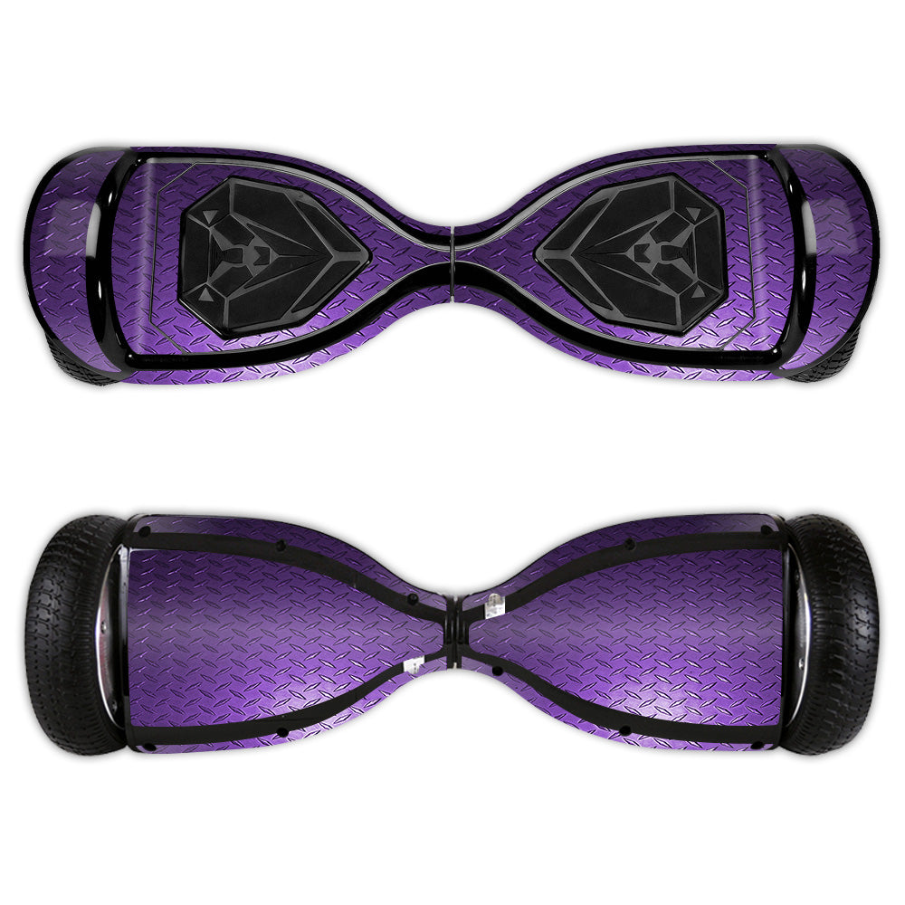 Purple Diamond Plate Skin For Swagtron T5 — MightySkins