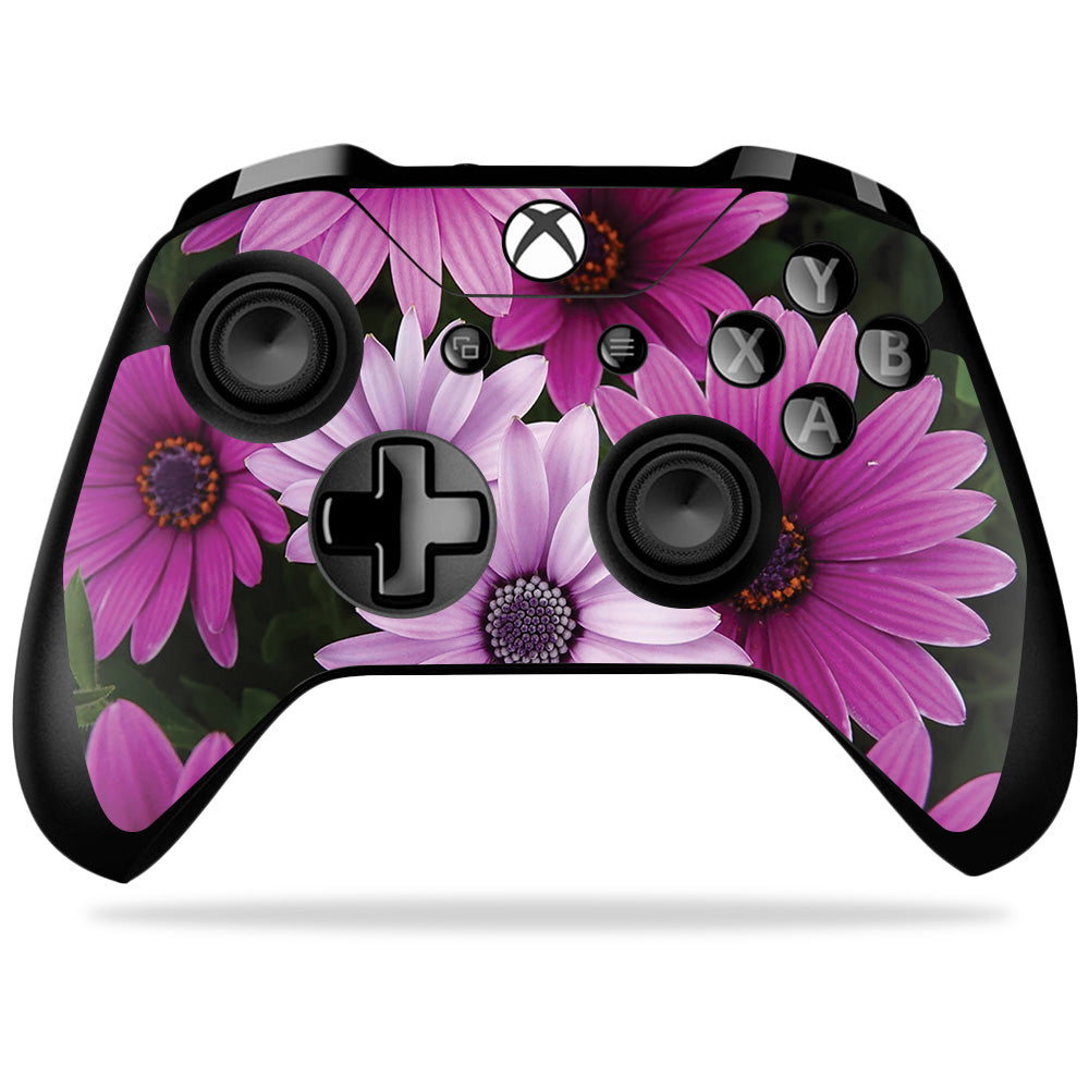 Purple Flowers Skin For Microsoft Xbox One X Controller — MightySkins