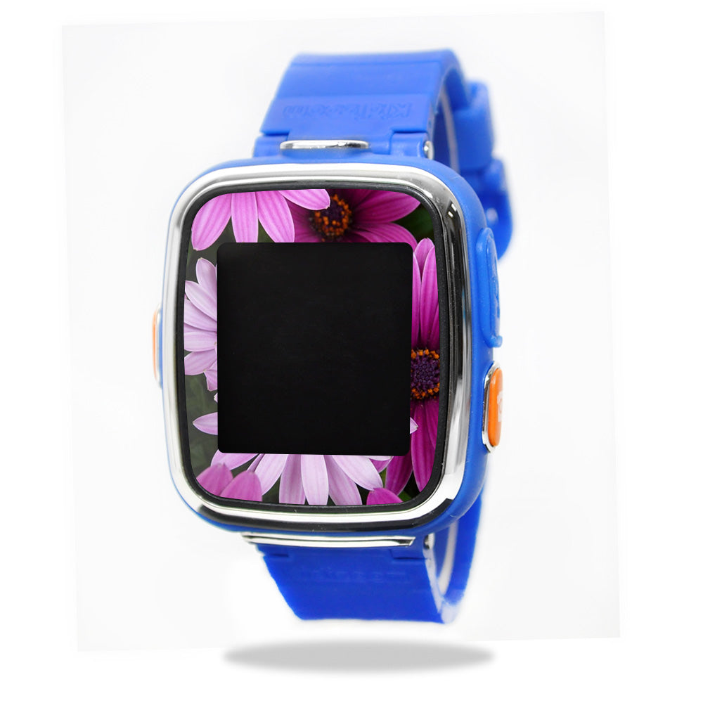 Purple Flowers Skin For VTech Kidizoom Smartwatch DX — MightySkins
