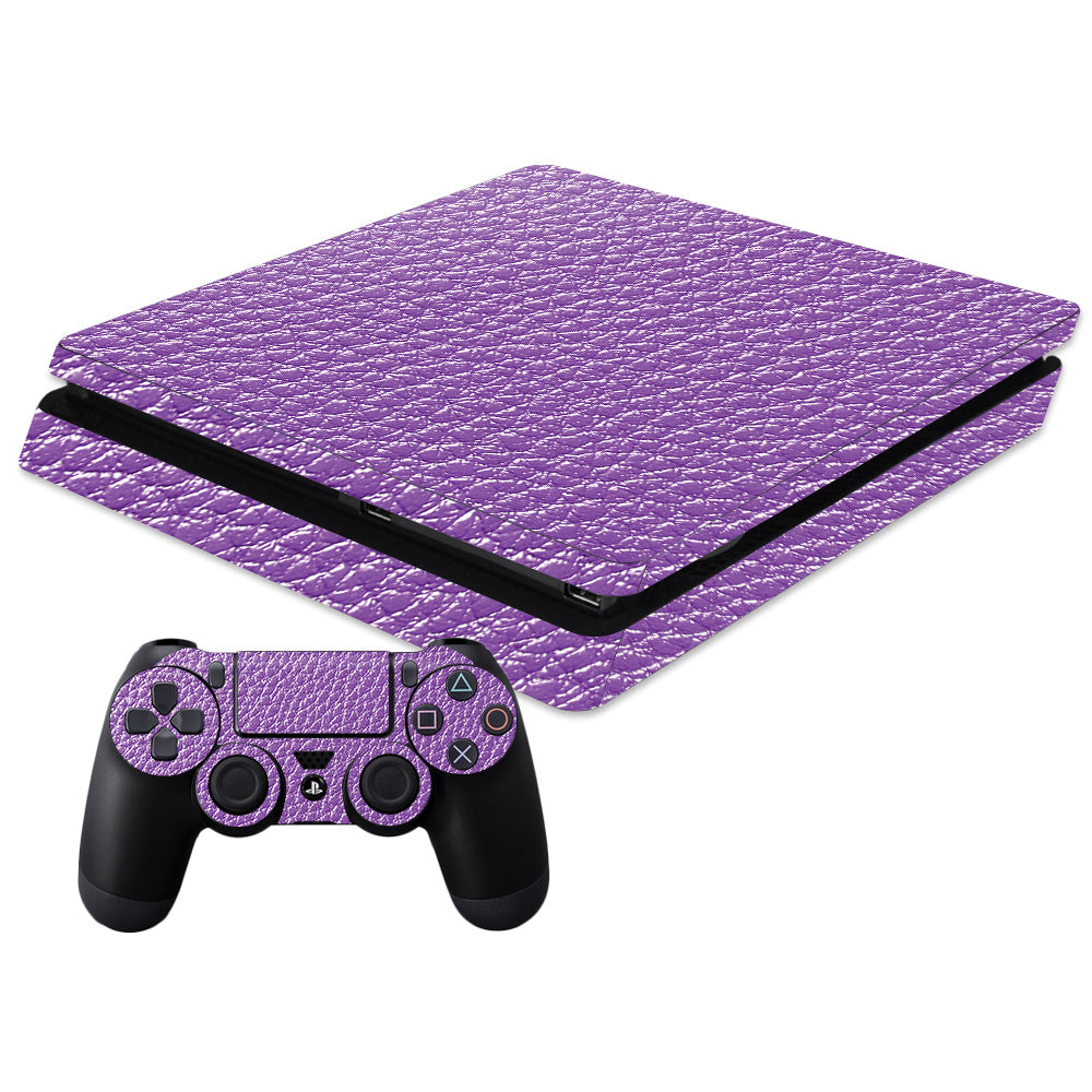 Purple Pleather Skin For Sony PS4 Slim & Controller Combo — MightySkins