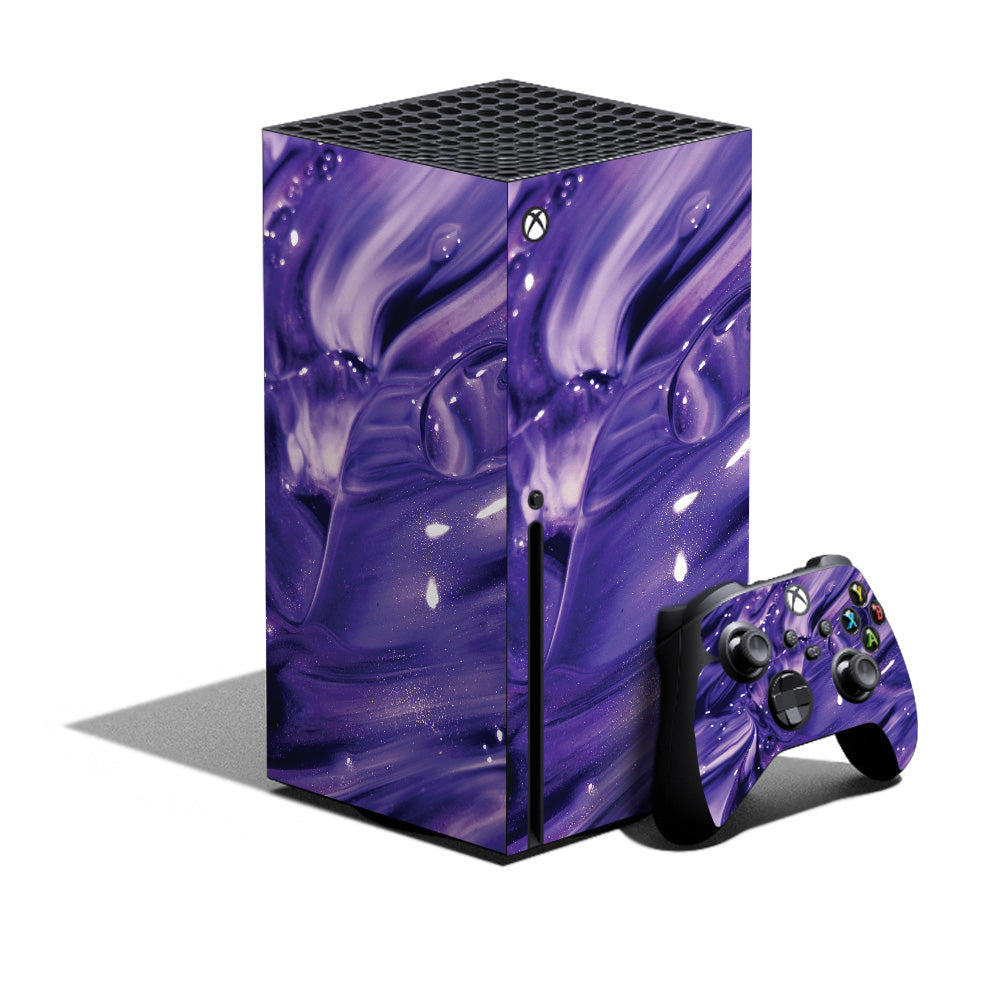 Purple Wash Skin For Microsoft XBOX Series X Bundle — MightySkins