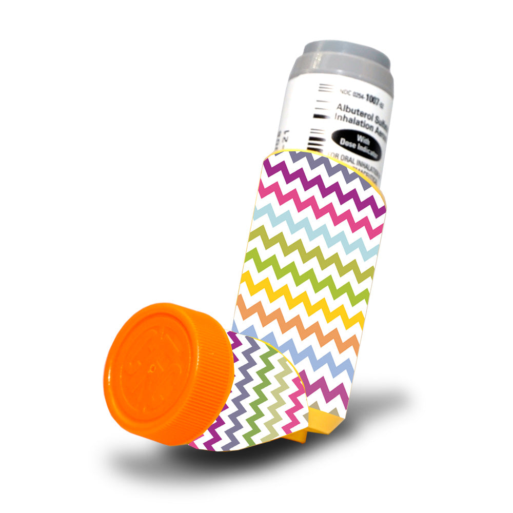 Rainbow Chevron Skin For Proventil HFA Asthma Inhaler — MightySkins