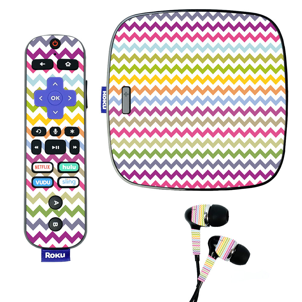 Rainbow Chevron Skin For Roku Ultra — MightySkins