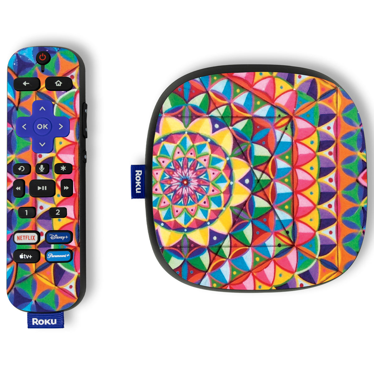 Rainbow Kaleidoscope Skin For Roku Ultra Model 4802 (2022) — MightySkins