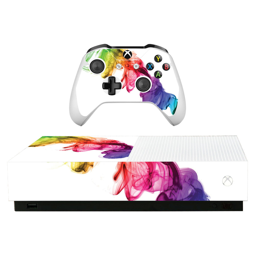 Rainbow Smoke Skin For Microsoft Xbox One S All-Digital Edition ...