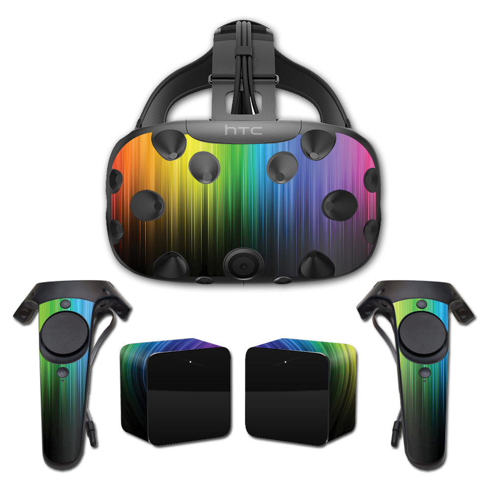 Rainbow Streaks Skin For HTC Vive Full Coverage — MightySkins