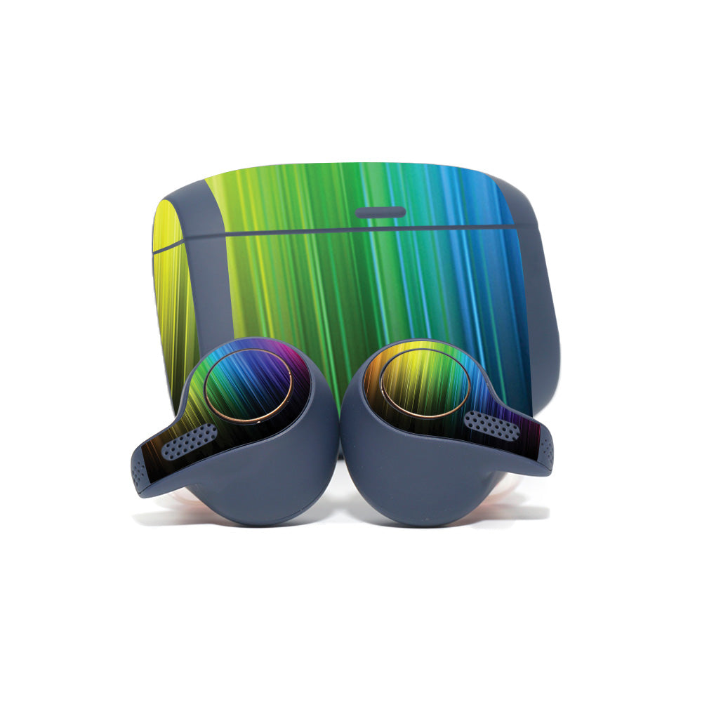 Rainbow Streaks Skin For Jabra Elite Active 65T — MightySkins