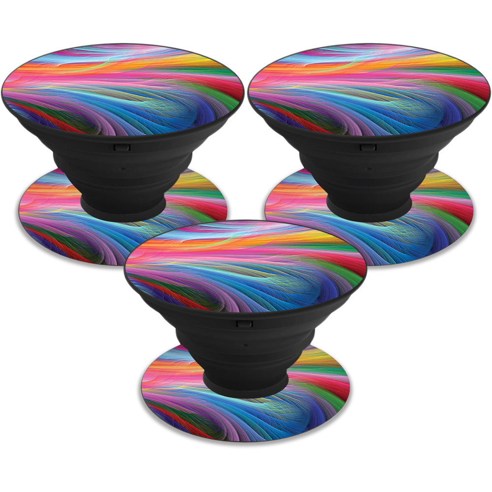 Rainbow Waves Skin For PopSocket PopSocket — MightySkins