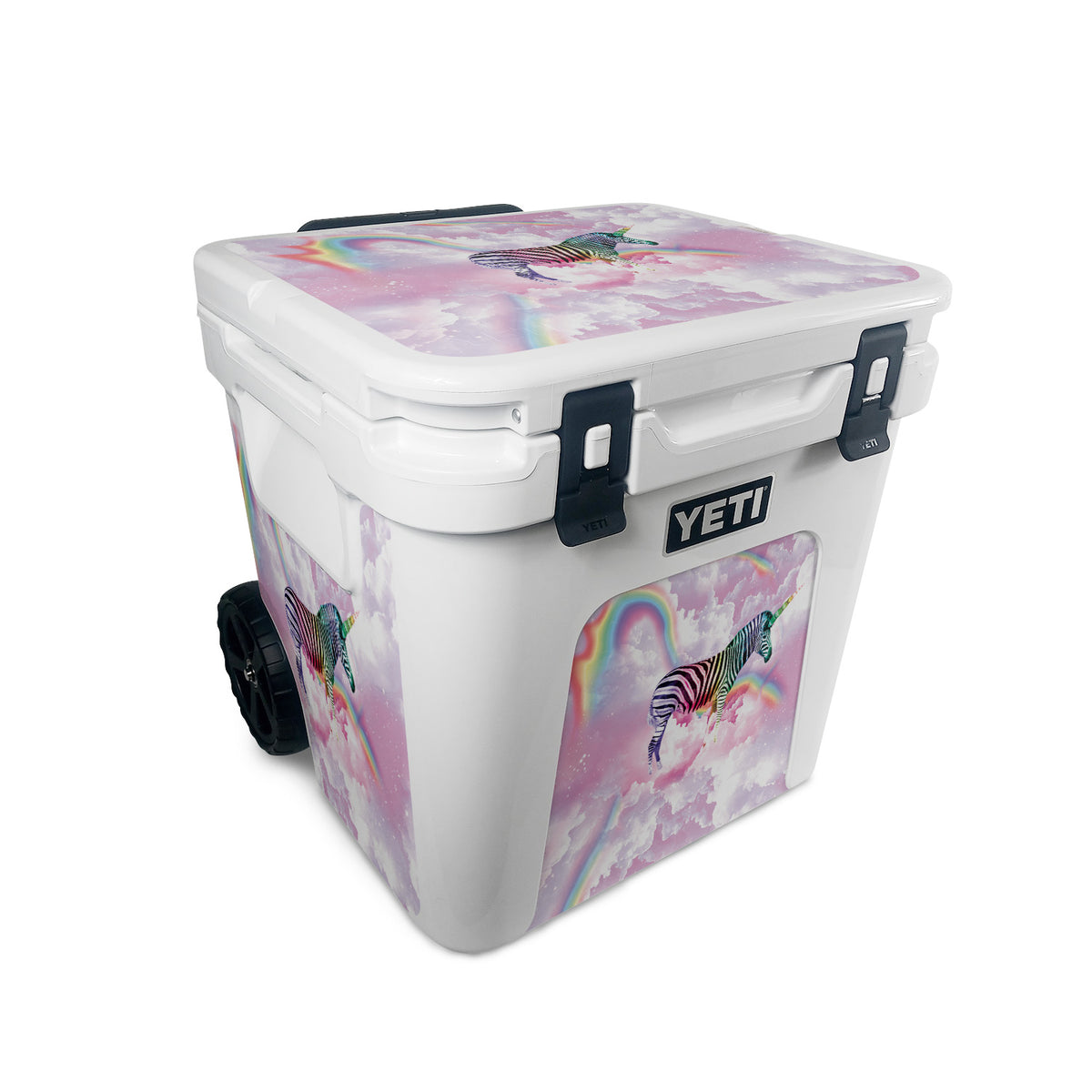 Rainbow Zebra Heaven Skin For Yeti Roadie 48 Wheeled Cooler — MightySkins