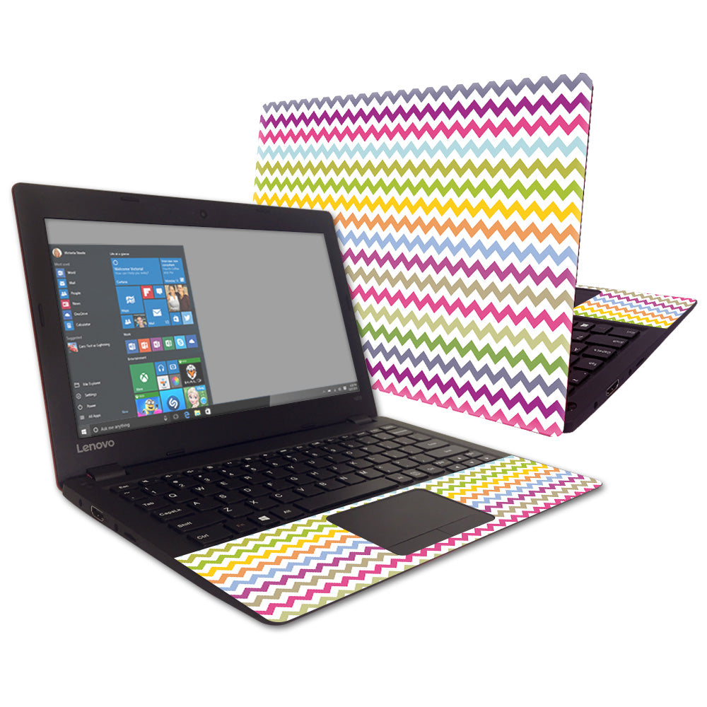 Rainbow Chevron Skin For IdeaPad 100s 11.6" — MightySkins
