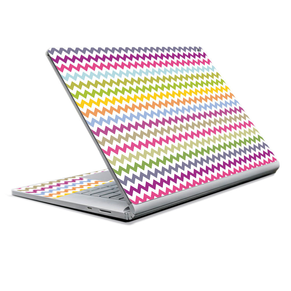 Rainbow Chevron Skin For Surface Book 2 15" (2018) — MightySkins