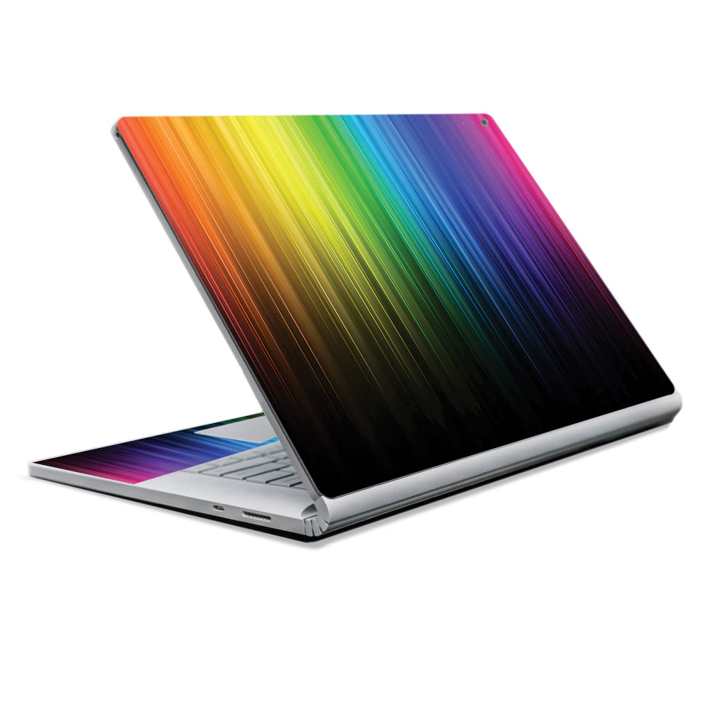 Rainbow Streaks Skin For Surface Book 2 13" (2017) — MightySkins