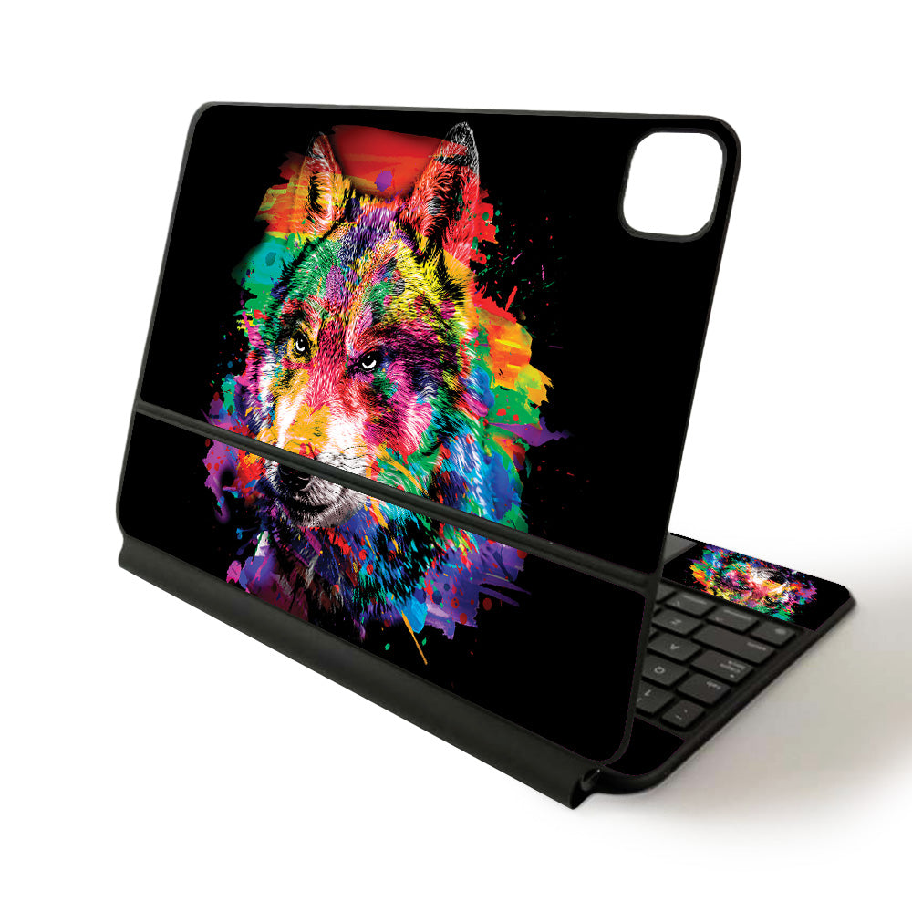 Rainbow Wolf Skin For Apple Magic Keyboard for iPad Pro 11-inch (2020 ...