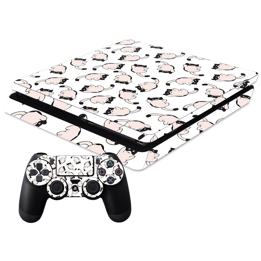 Raining Cats Skin For Sony PS4 Slim & Controller Combo — MightySkins